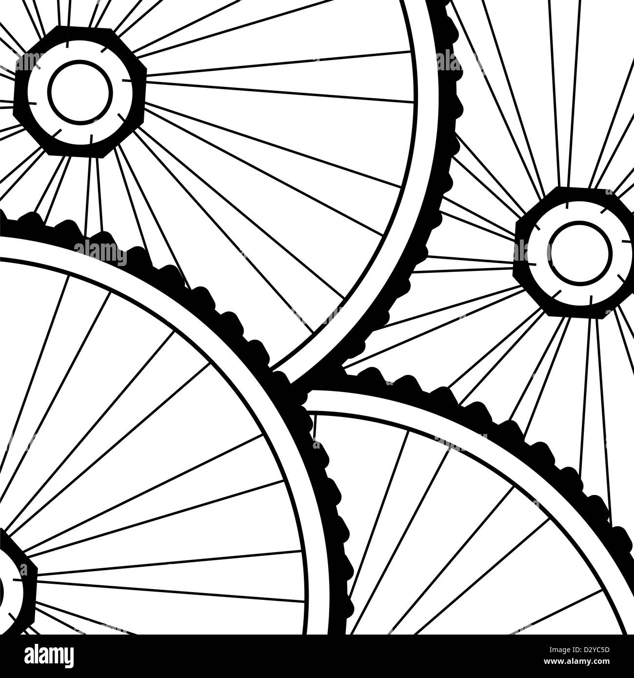 bicycle wheels seamless background Stock Photo - Alamy