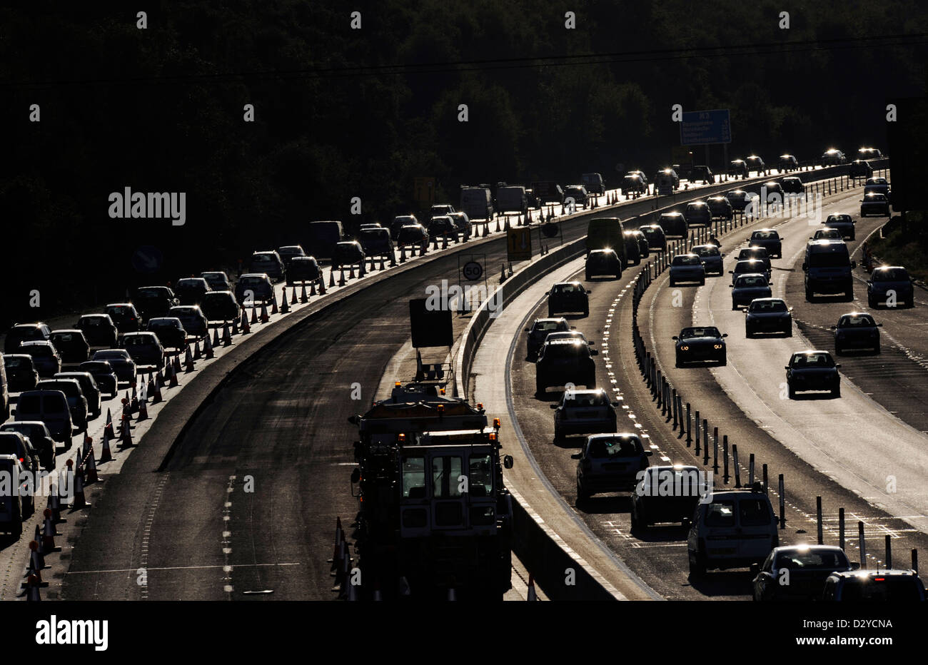 Motorway queue maintenance hi-res stock photography and images - Alamy
