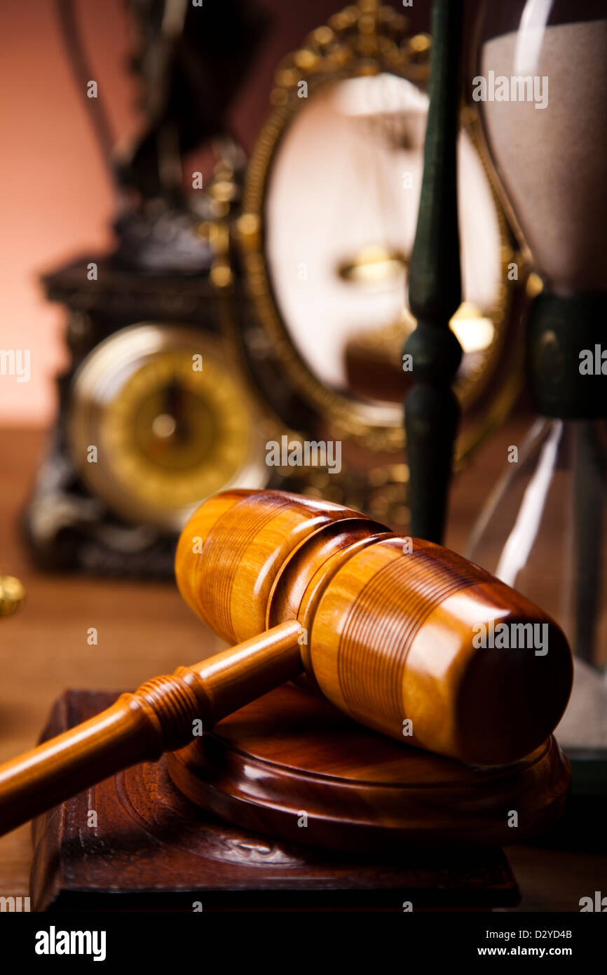 Law theme, mallet of judge! Stock Photo - Alamy