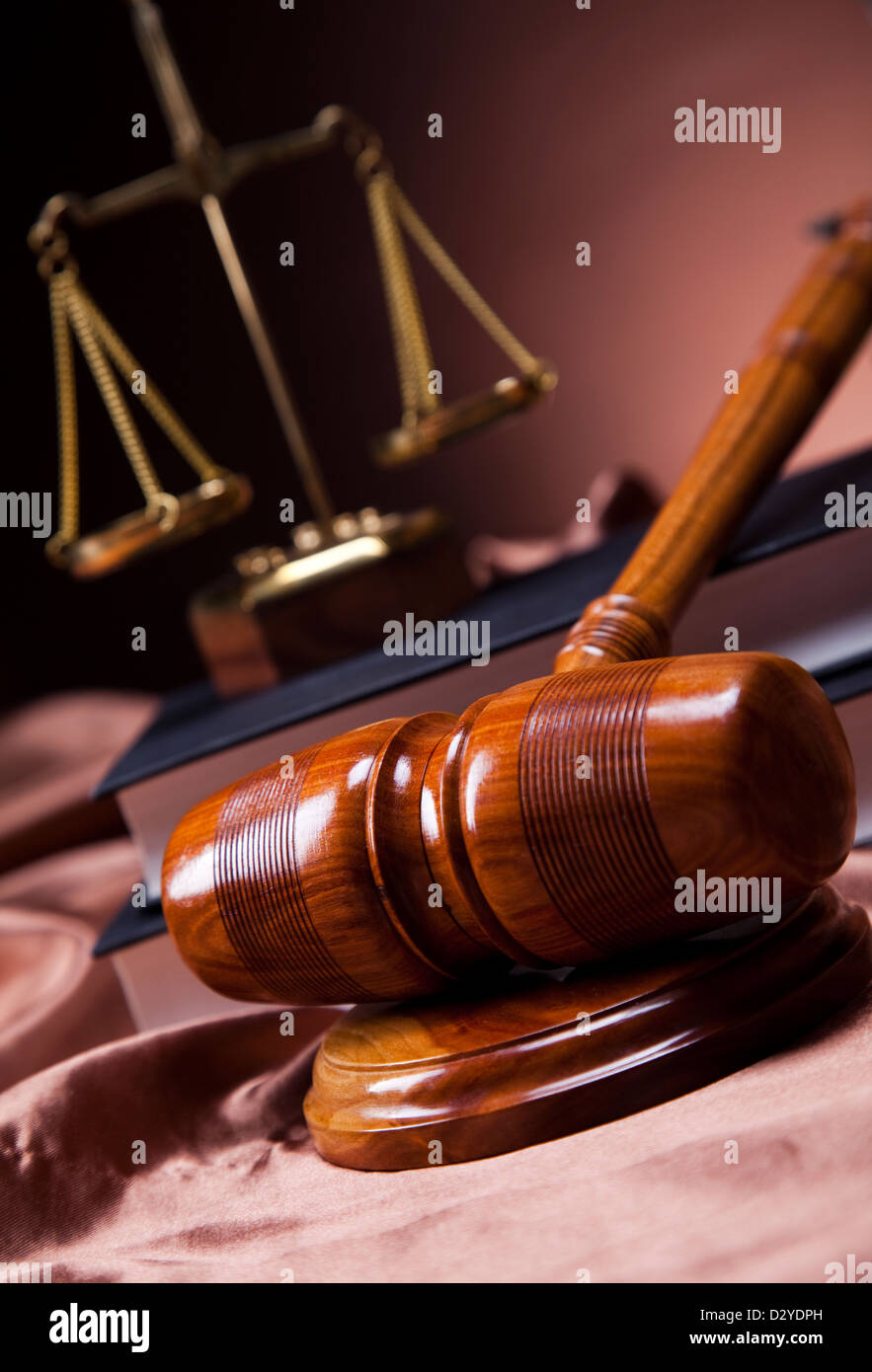 Justice Scale and Gavel Stock Photo - Alamy