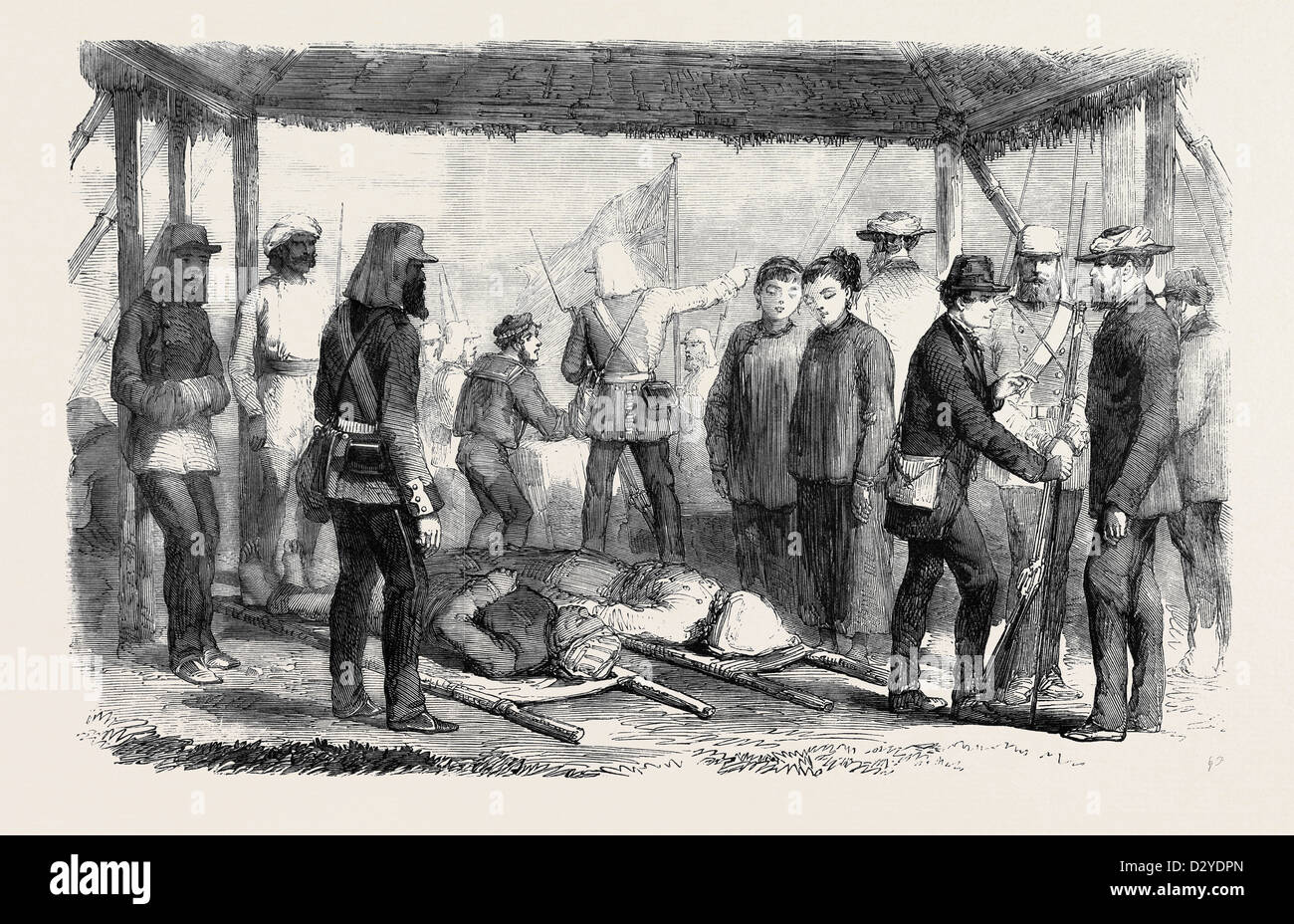 A SKETCH AT THE LANDING PLACE CANTON AFTER THE FIGHT Stock Photo - Alamy