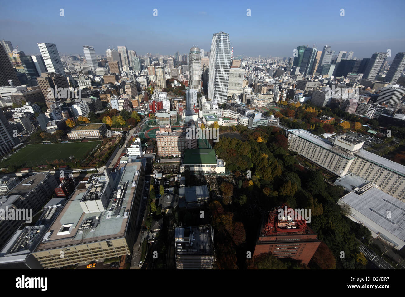 Tokyo, Japan, view over the city from Tokyo Tower Stock Photo - Alamy