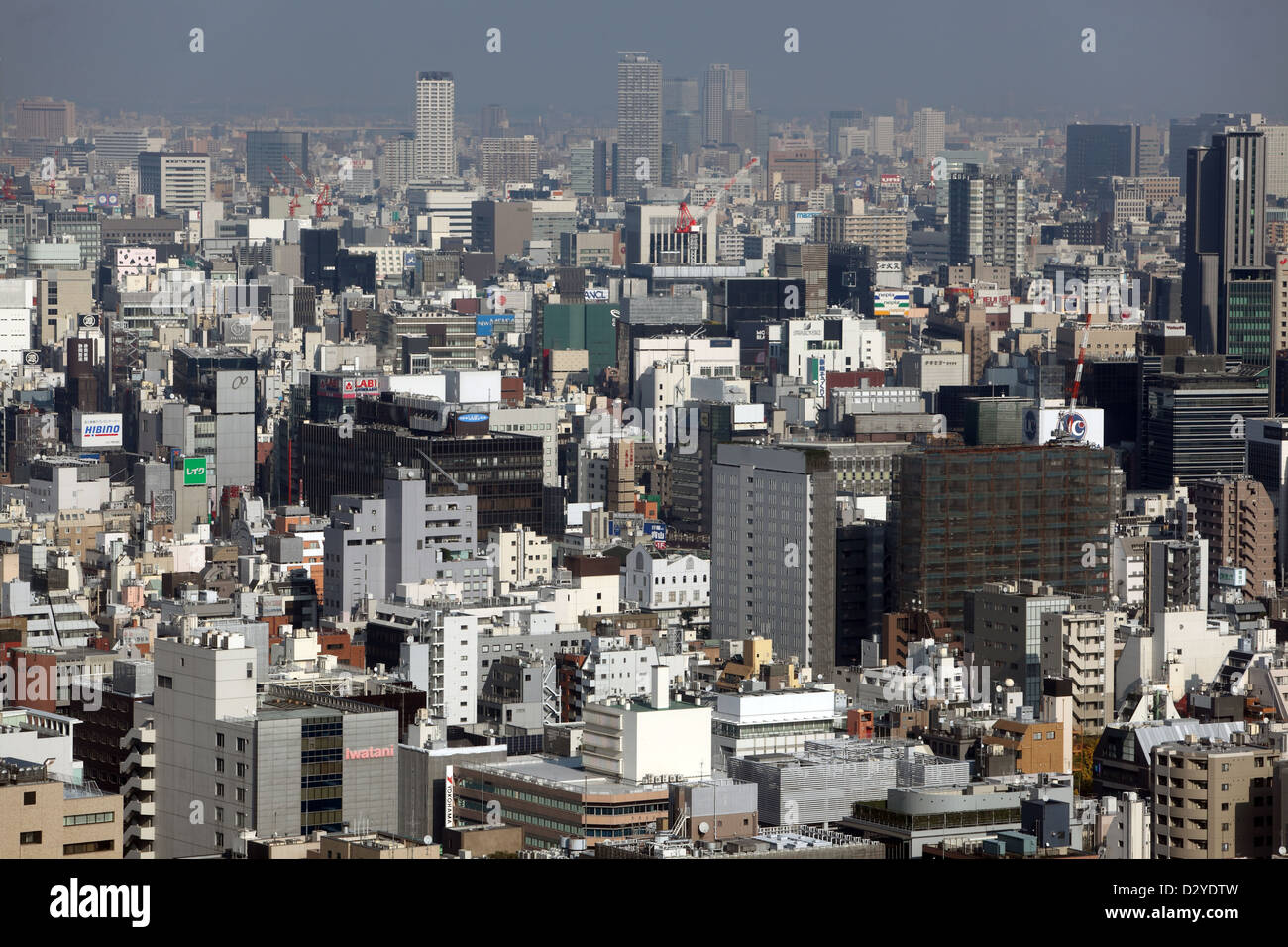 Tokyo, Japan, view over the city from Tokyo Tower Stock Photo - Alamy