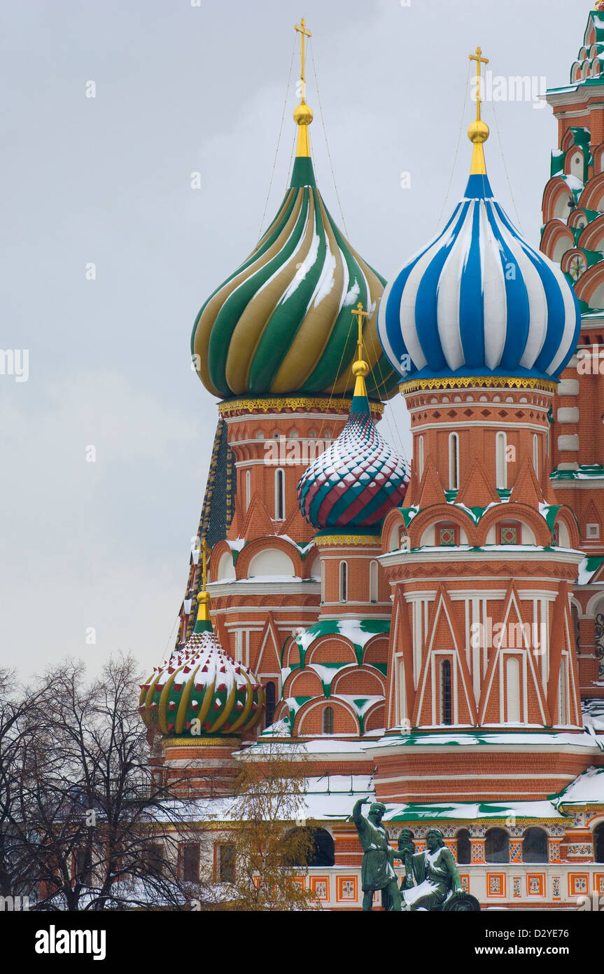 The domes of St Basils Cathedral, Moscow, Russia Stock Photo - Alamy