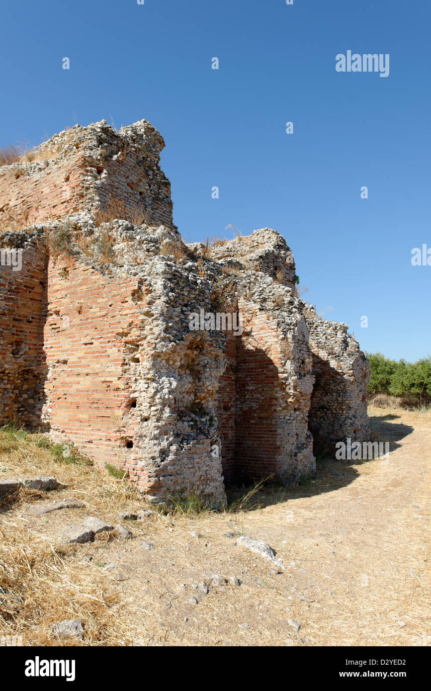 Aptera. Crete. Greece. View of one of the ancient Roman Cisterns which ...