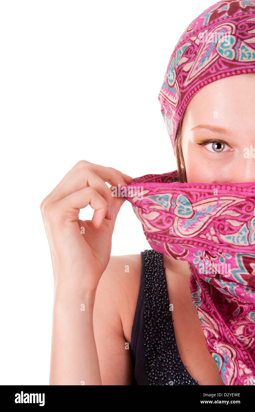 Muslim woman covered face hi-res stock photography and images - Alamy