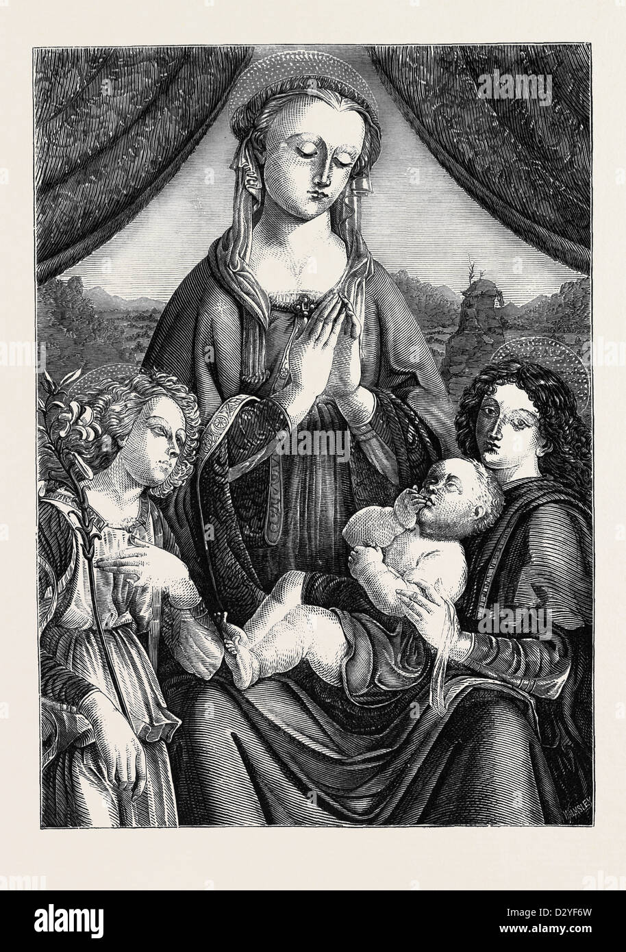 Virgin adoring infant hi-res stock photography and images - Alamy