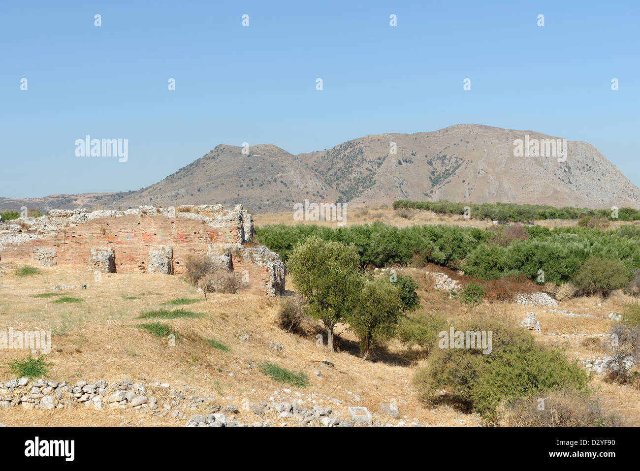 Aptera. Crete. Greece. View of one of the ancient Roman Cisterns which ...