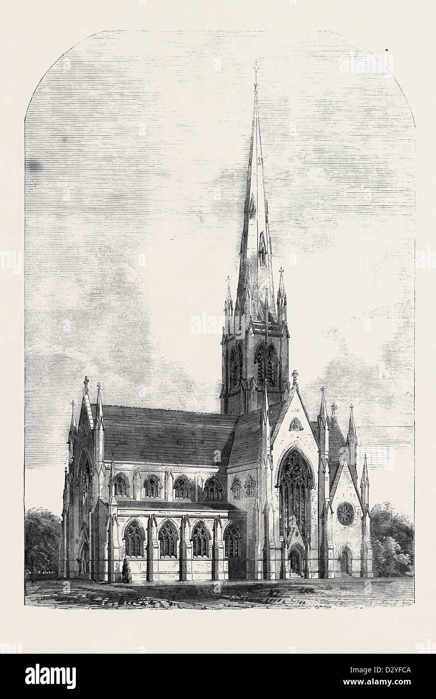 BRITISH PROTESTANT CHURCH IN COURSE OF ERECTION AT NICE FRANCE Stock ...