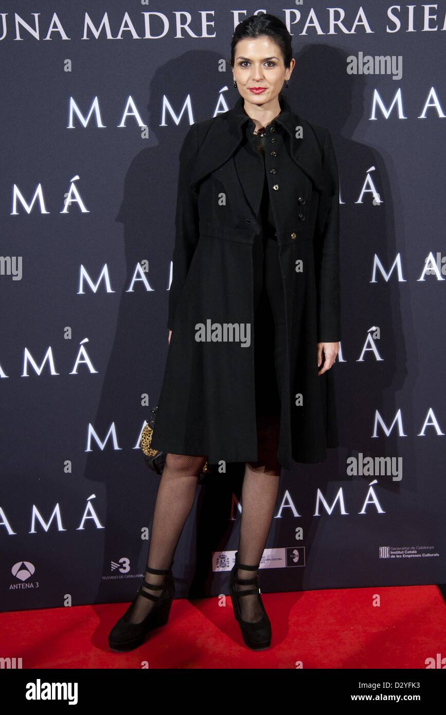 Feb. 4, 2013 - Madrid, Spain - Maria Reyes attends 'Mama' premiere at ...