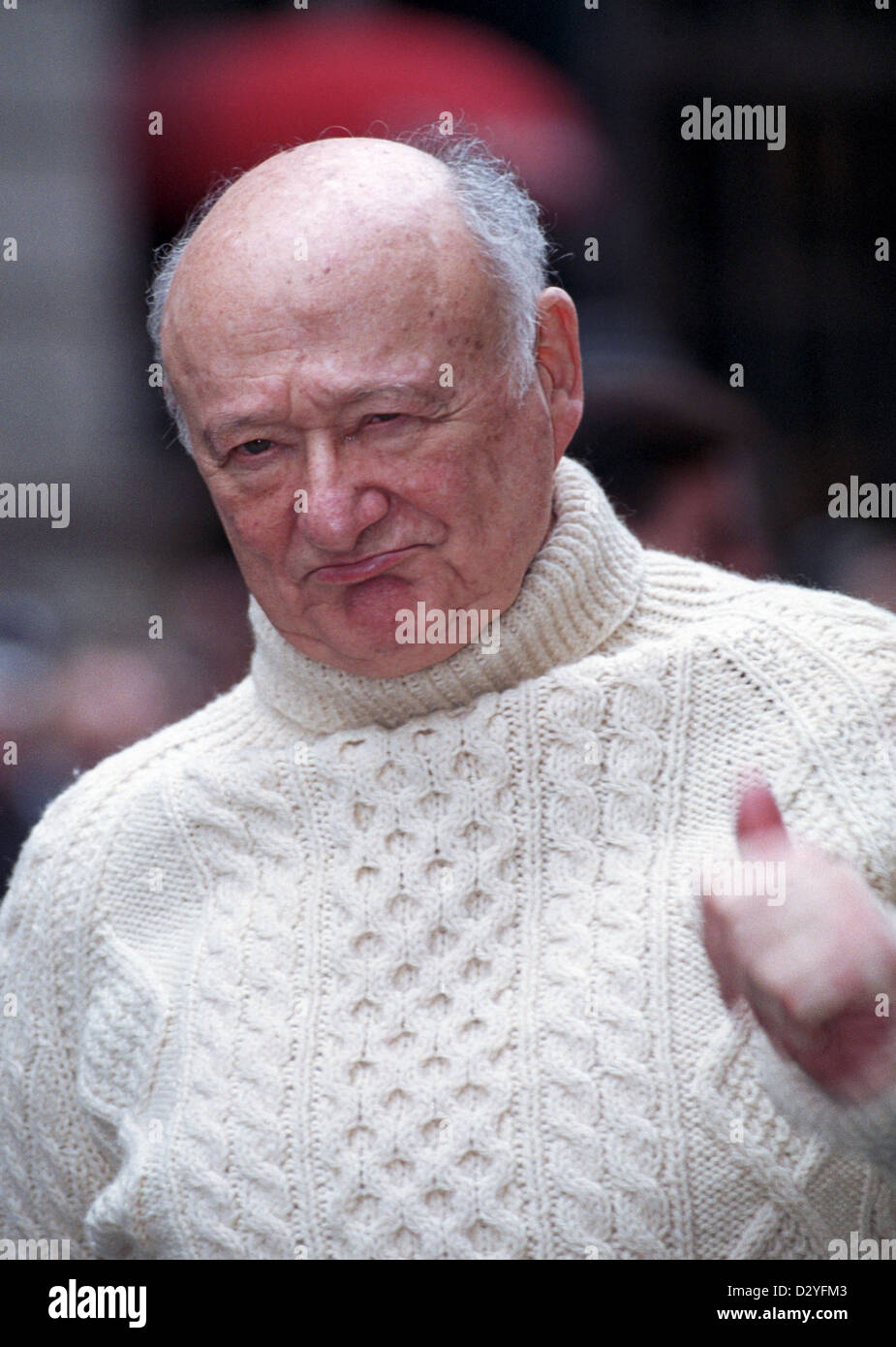 New York City Mayor Edward Koch marches in the St. Patrick's Day Parade ...
