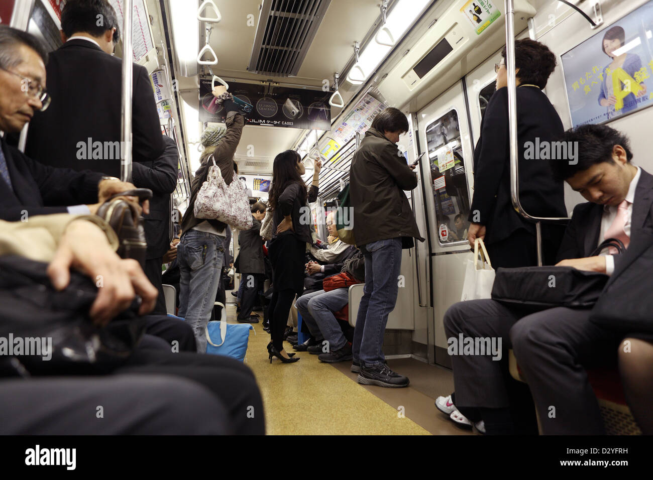 Tokyo, Japan, people go underground Stock Photo - Alamy