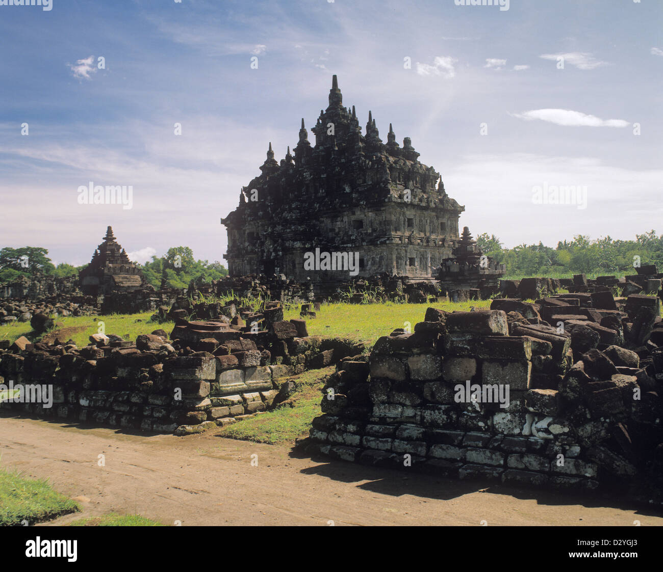Indonesia, Central Java, Candi Plaosan Lor, is one of the many ancient ...