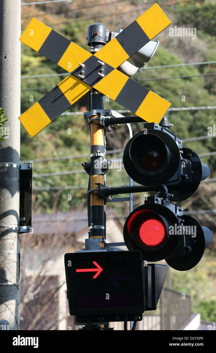 Japan warning train hi-res stock photography and images - Alamy