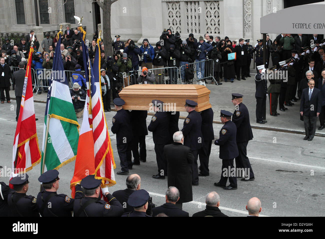 Feb. 4, 2013 - New York, New York, U.S. - Funeral for former New York ...
