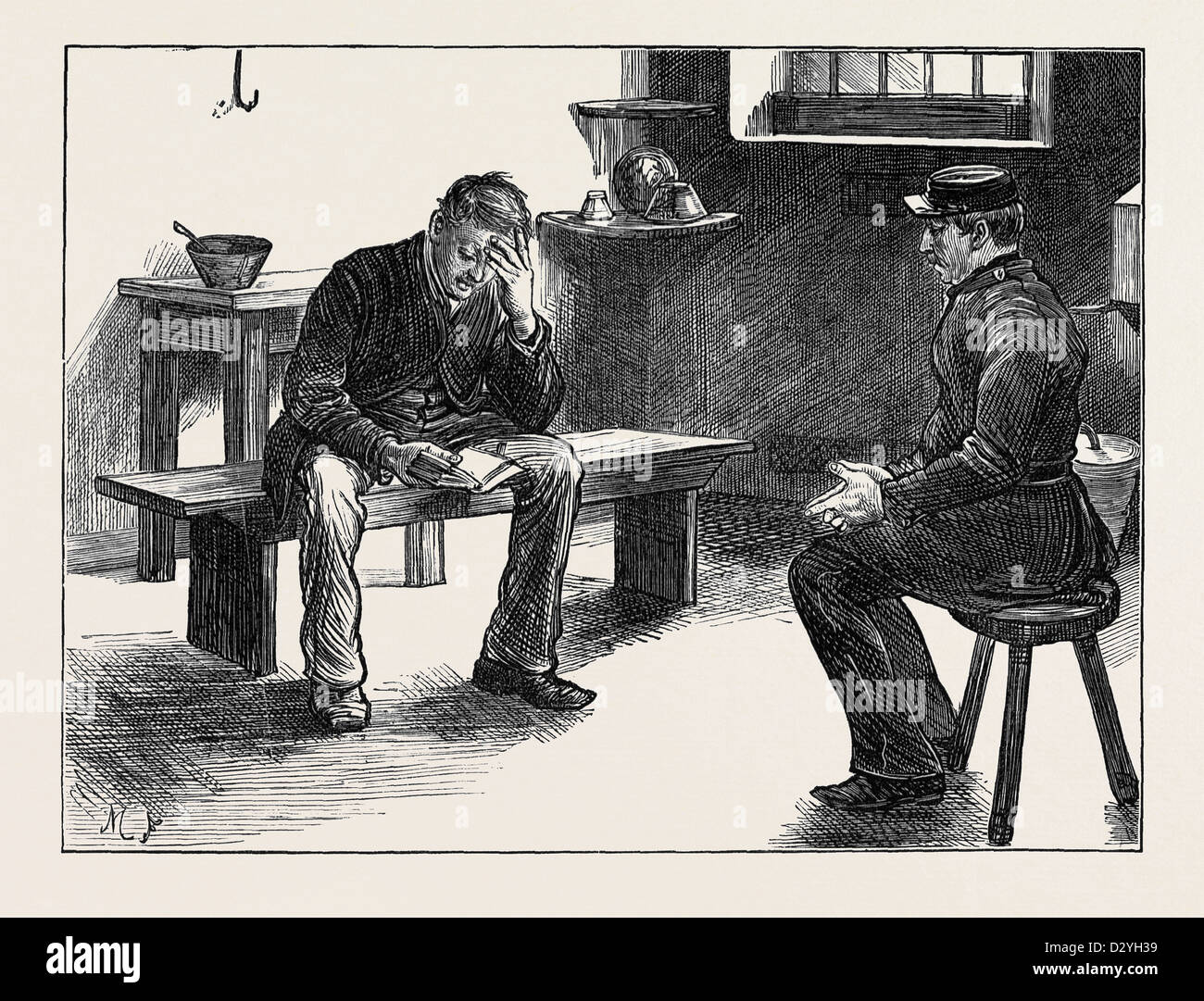 NEWGATE: THE CONDEMNED CELL 1873 Stock Photo - Alamy