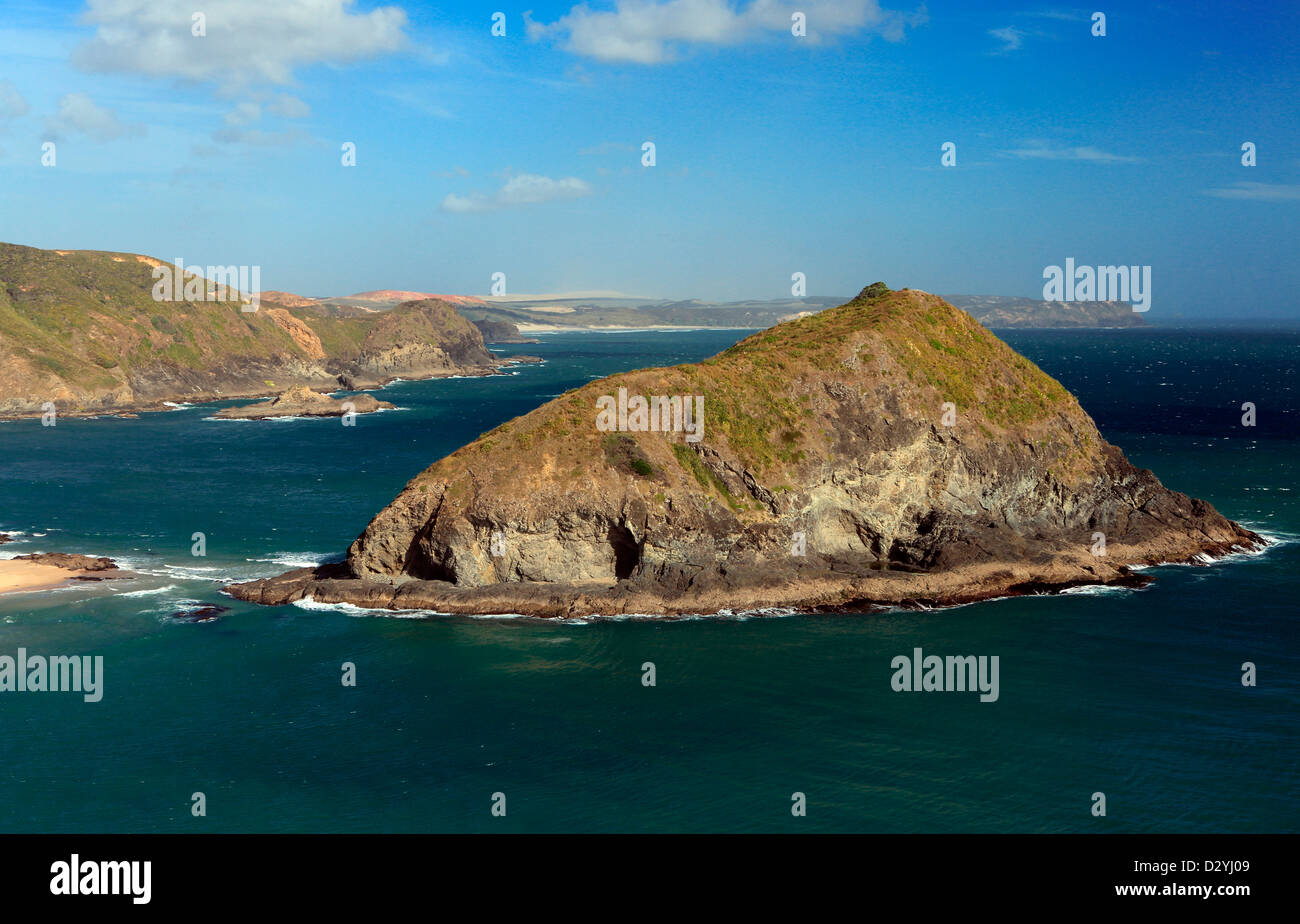 View of Taupiri Island from Cape Maria van Diemen at the top of New ...