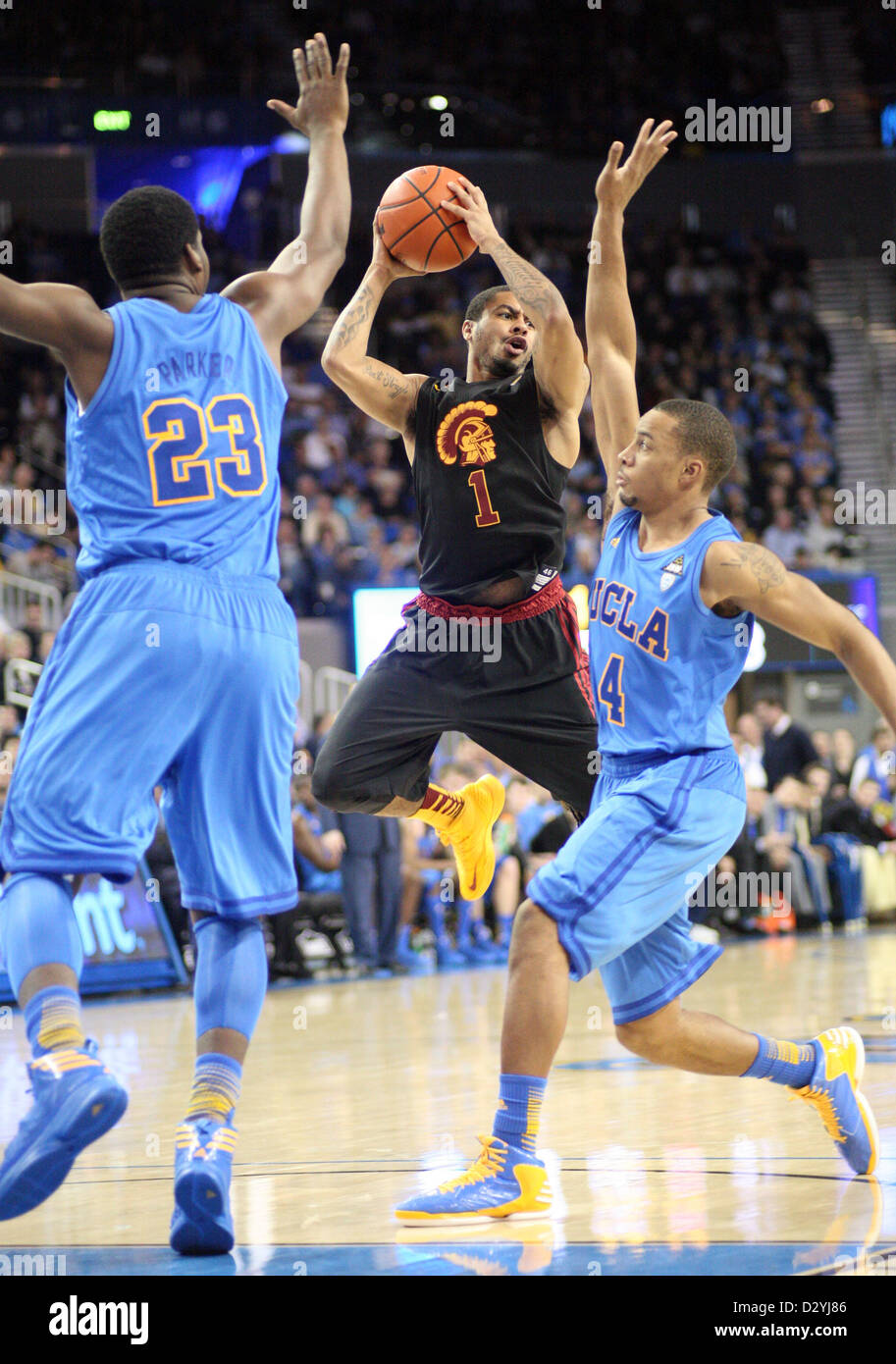 Jan. 30, 2013 - Los Angeles, California, USA - Trojan point guard Jio ...