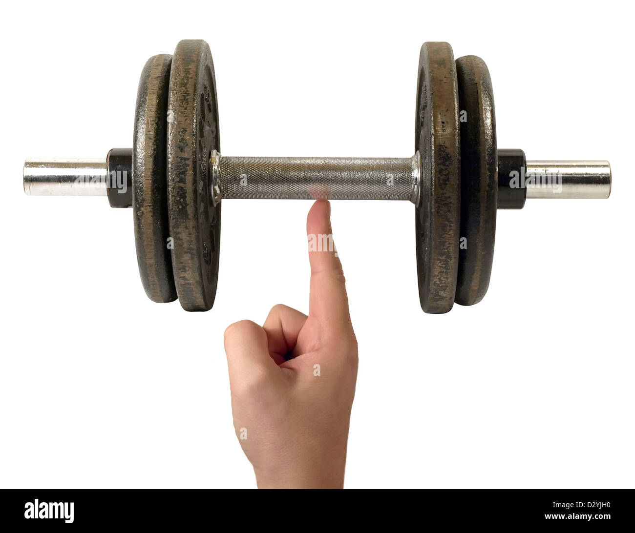 weights on finger Stock Photo - Alamy