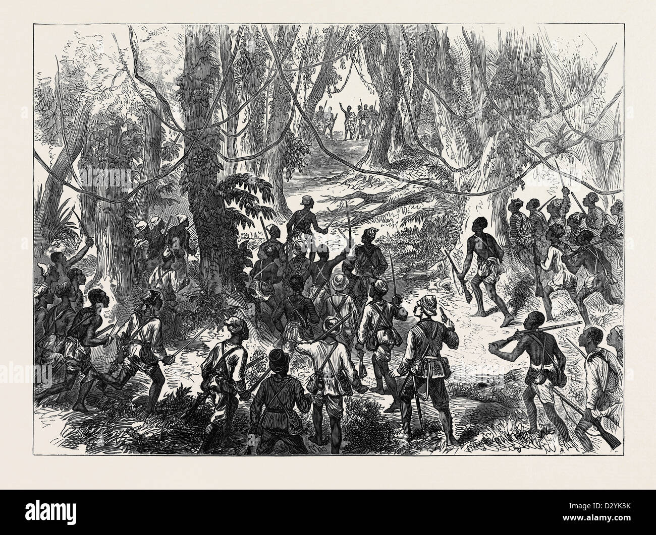 THE ASHANTEE WAR: LORD GIFFARD AND ADVANCE SCOUTS ON THE ADANSI HILLS ...