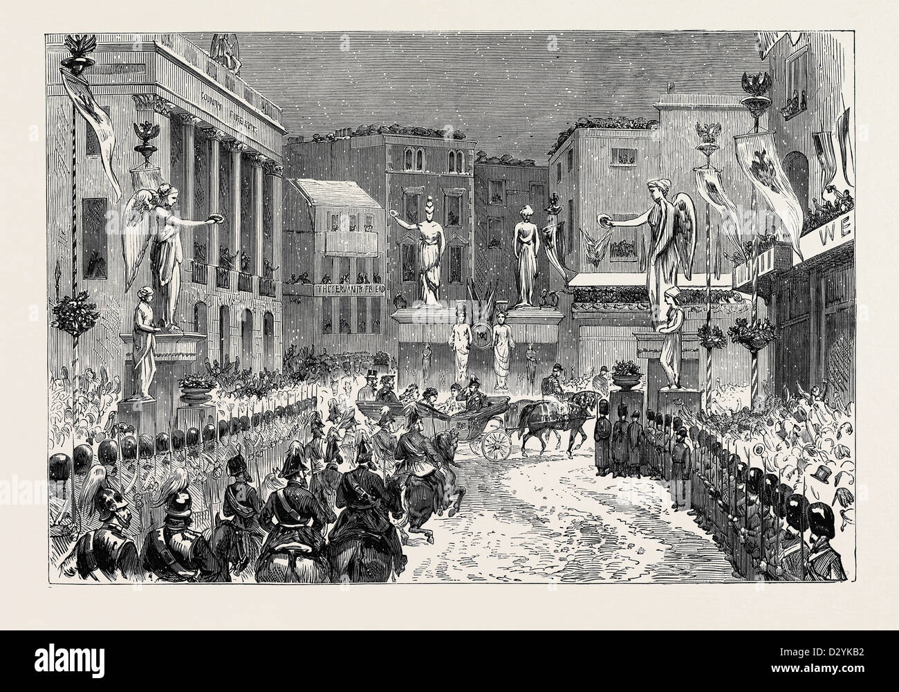THE ROYAL ENTRY INTO LONDON: THE PROCESSION AT THE FOOT OF REGENT ...