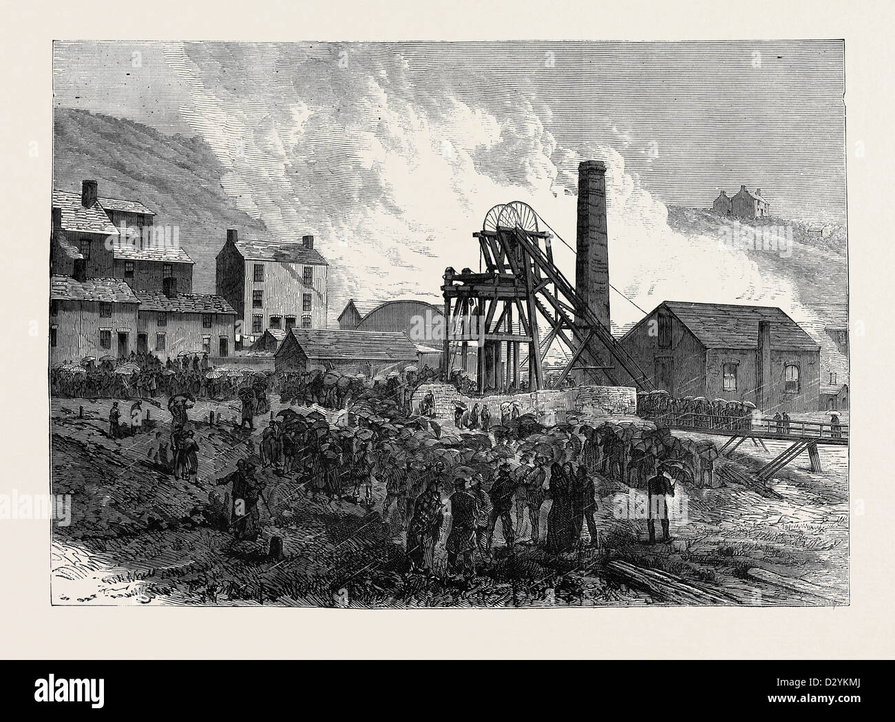 DINAS COLLIERY RHONDDA VALLEY SOUTH WALES THE SCENE OF THE LATE ...