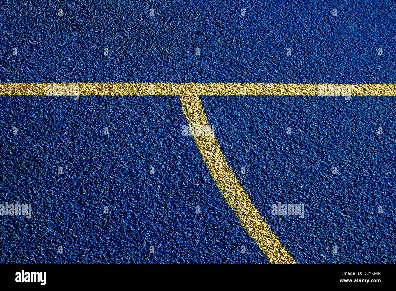 Sports field with synthetic turf and different markings, used in sports ...