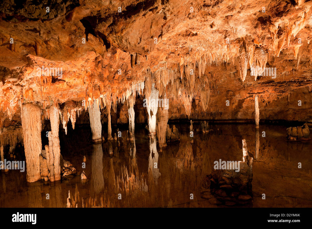 Details within a cave in Meramec Caverns in Stanton Missouri Stock ...