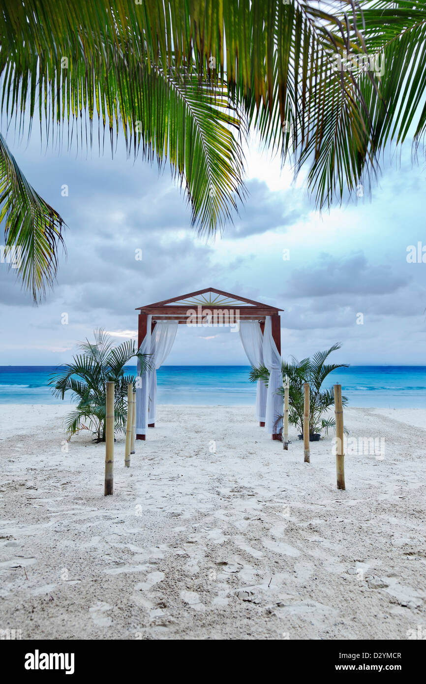 Beach wedding archway on tropical hi-res stock photography and images ...
