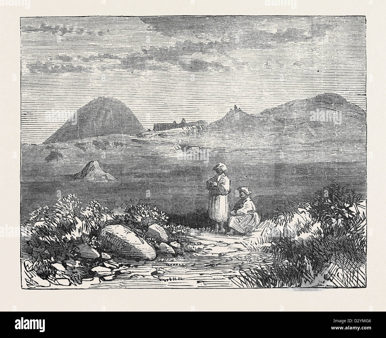 AFGHAN SKETCHES: THE AHIN POSH TOPE AND VIHARA NEAR JELLALABAD 1879 ...