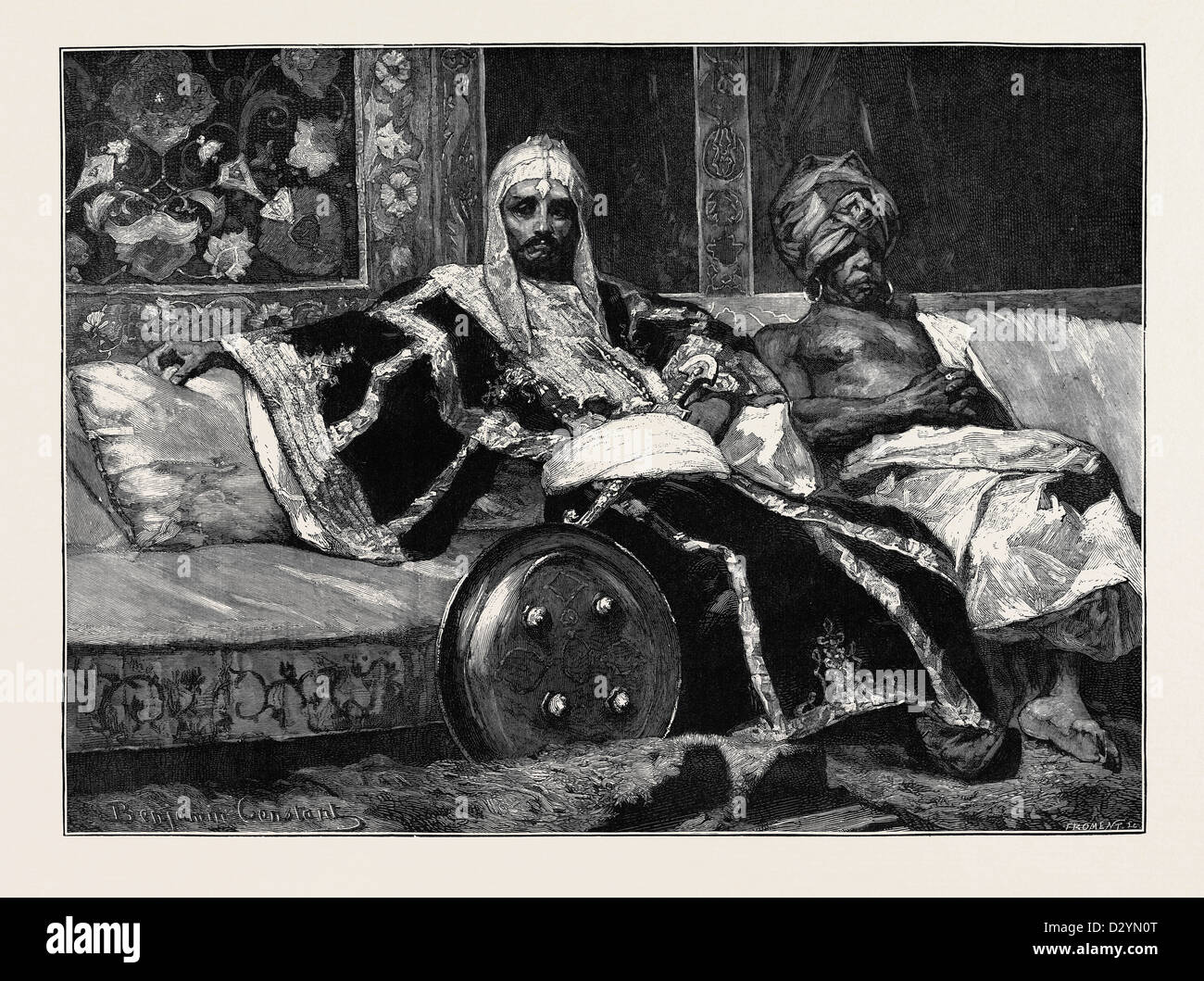 WAITING FOR ORDERS 1880 Stock Photo - Alamy