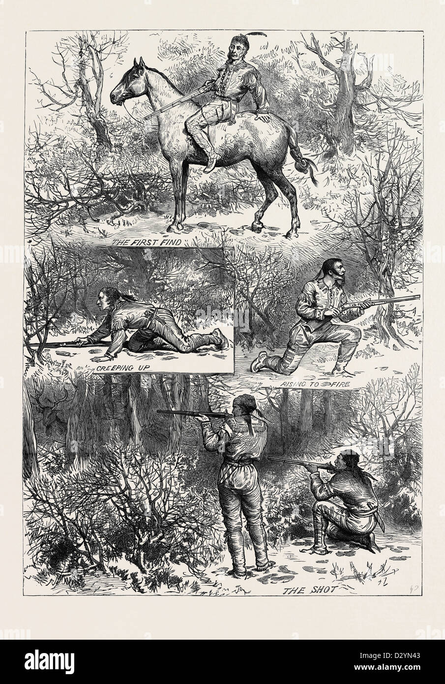 Indians hunting hi-res stock photography and images - Alamy