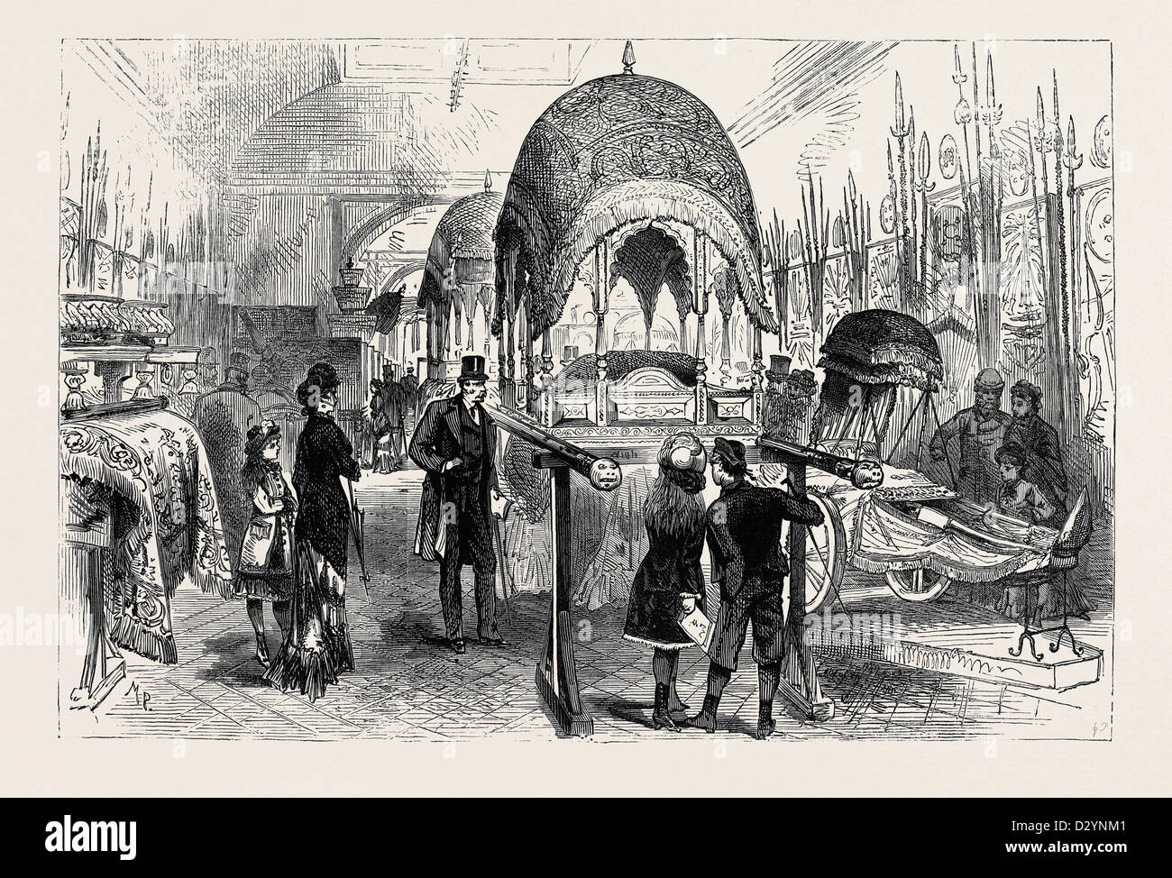 THE NEW INDIAN SECTION SOUTH KENSINGTON MUSEUM LONDON 1880 Stock Photo ...