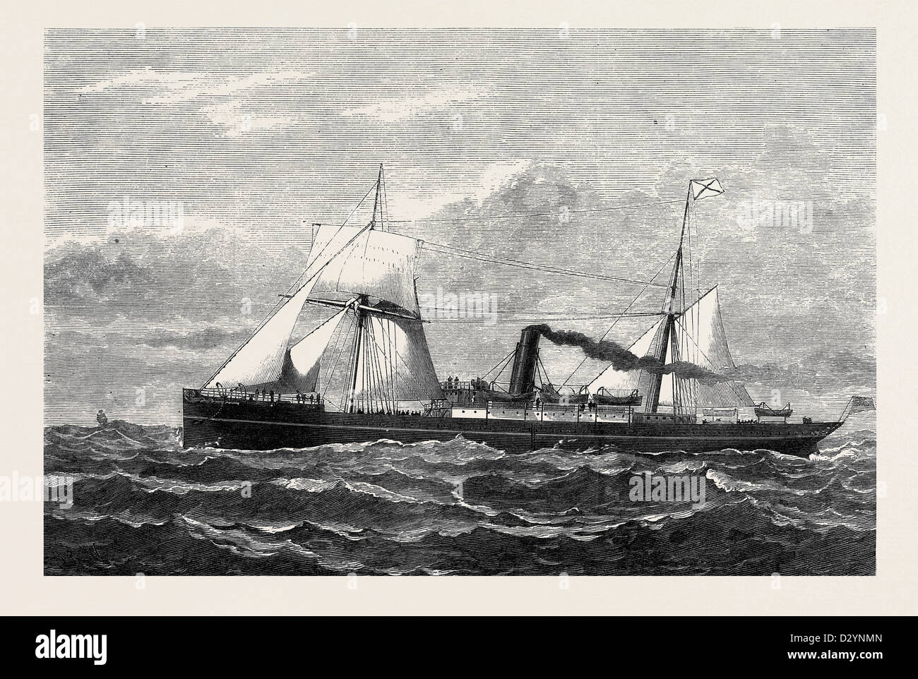 THE UNION COMPANY'S NEW STEAMSHIP TROJAN FOR THE CAPE MAIL LINE 1880 ...