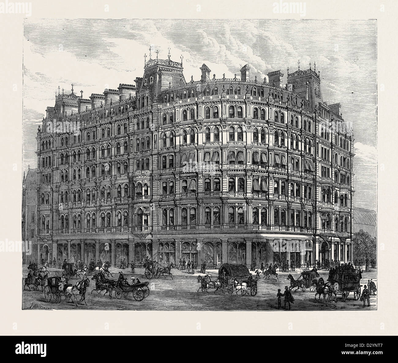 THE NEW GRAND HOTEL CHARING CROSS (ON THE SITE OF NORTHUMBERLAND HOUSE ...