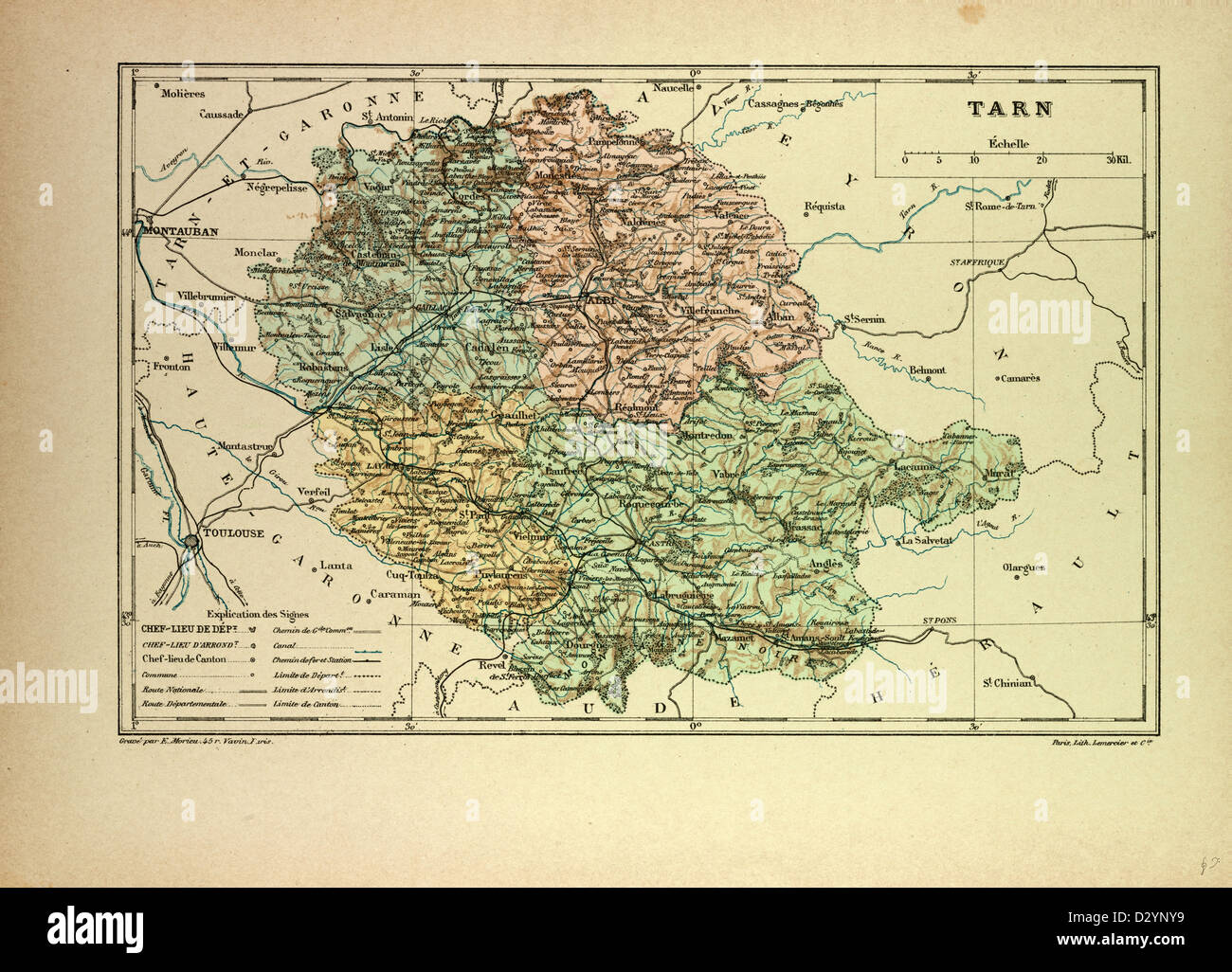 Map of tarn hi-res stock photography and images - Alamy
