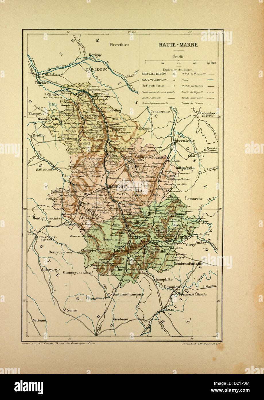 Marne map hi-res stock photography and images - Alamy