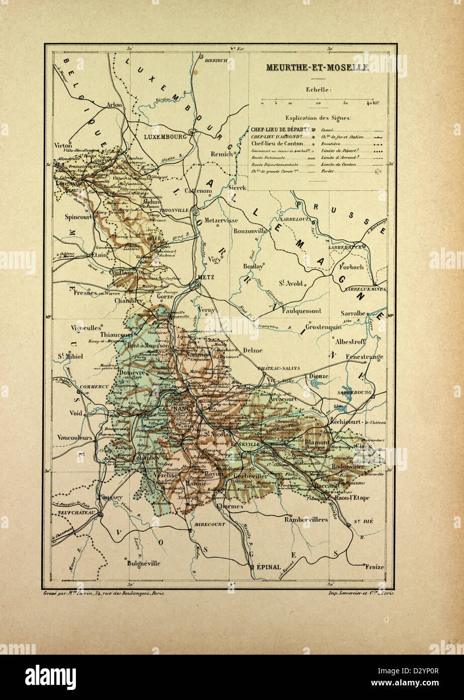 Map of moselle hi-res stock photography and images - Alamy