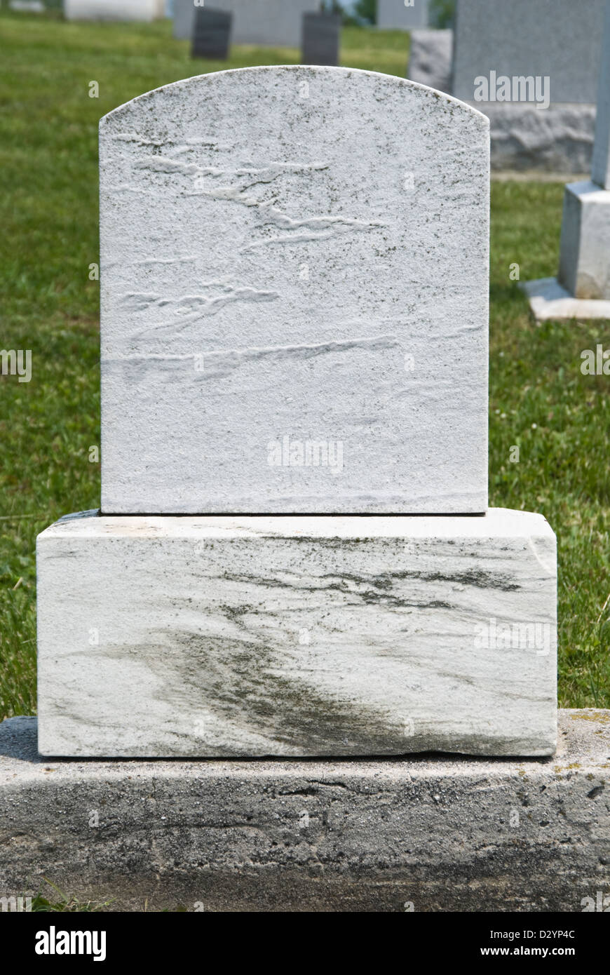 Blank headstone hi-res stock photography and images - Alamy