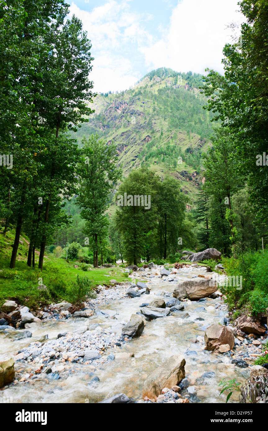 Beautiful waterfall on mountain slope hi-res stock photography and ...