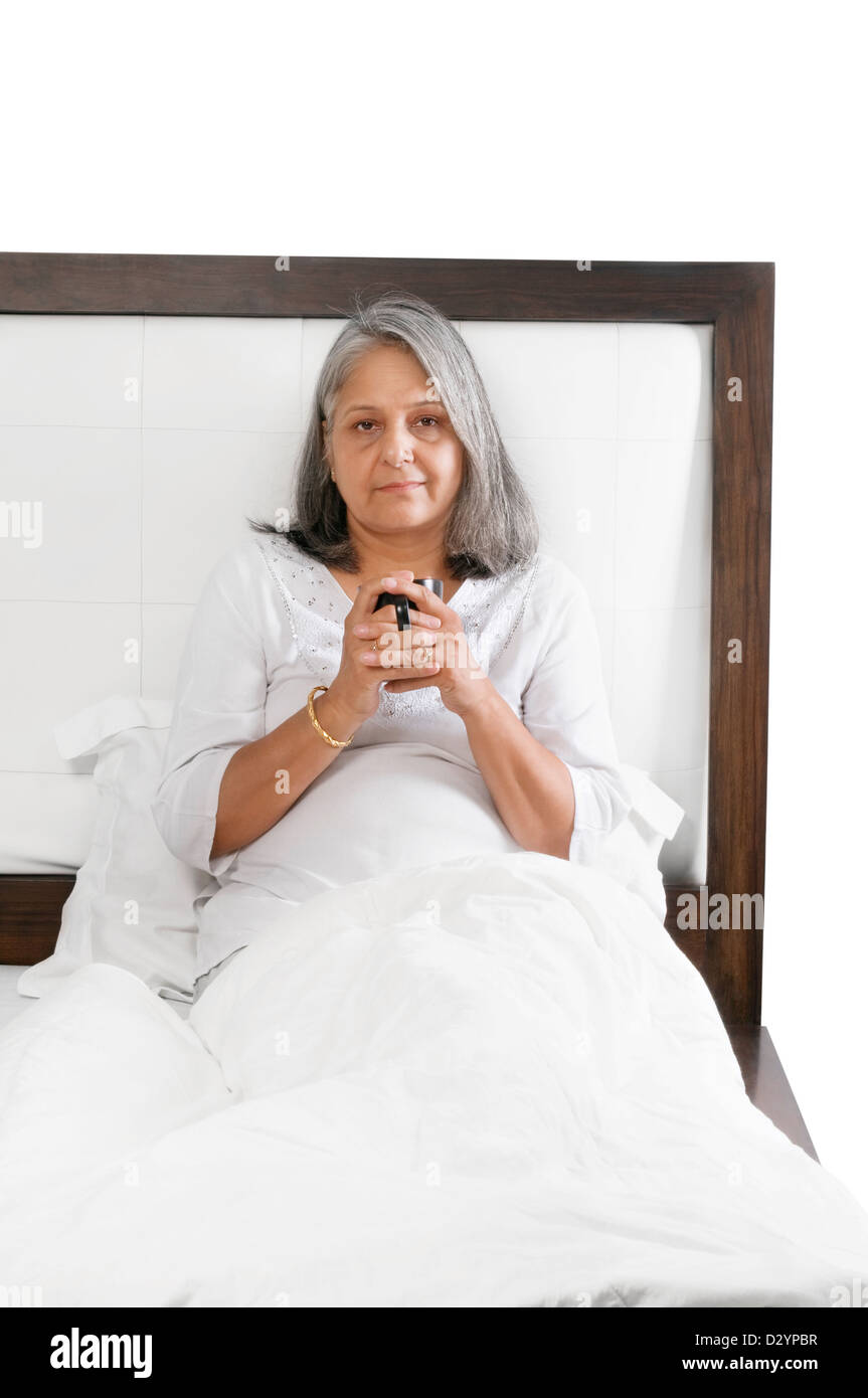 old lady relaxing Stock Photo - Alamy