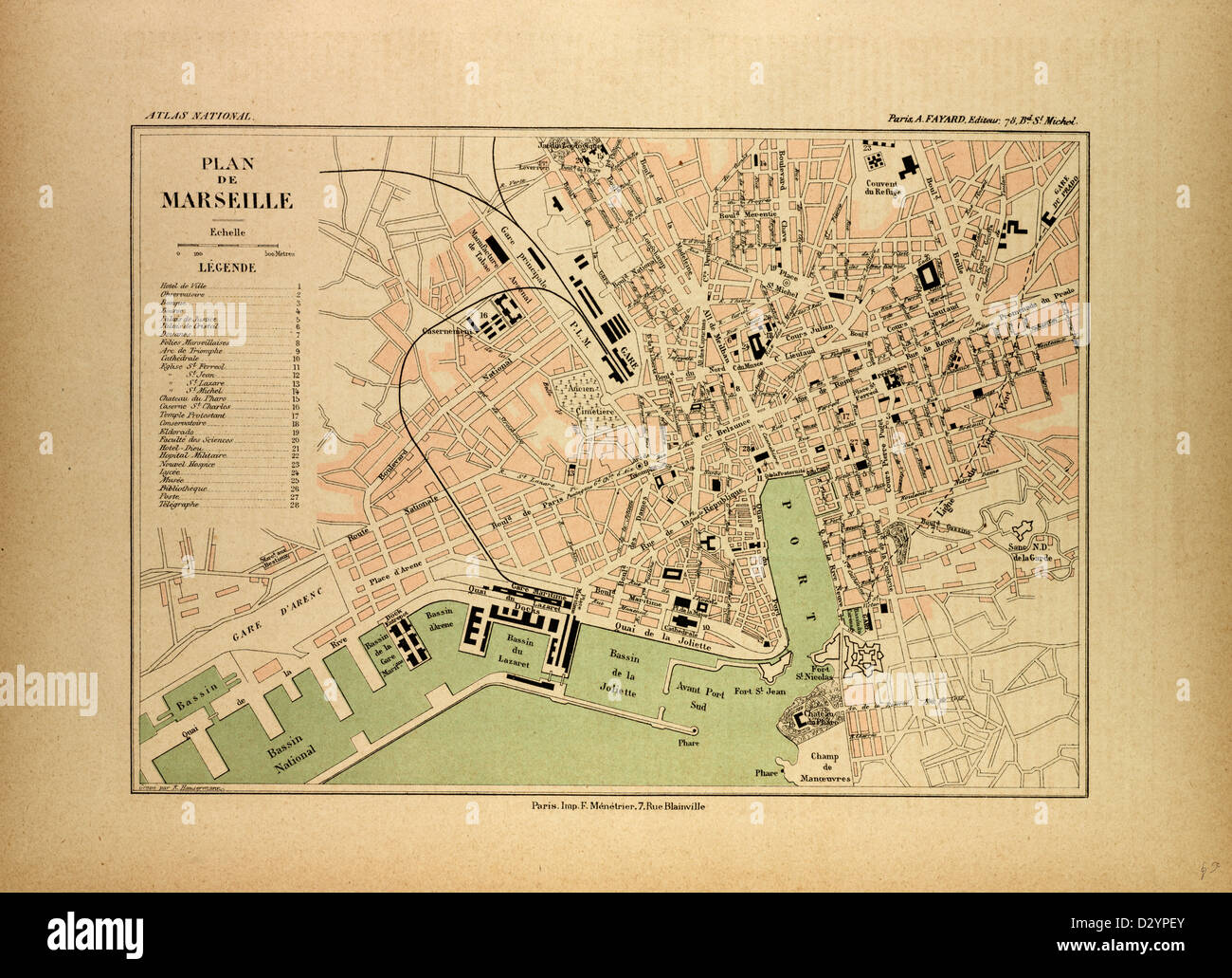 Map marseille france hi-res stock photography and images - Alamy