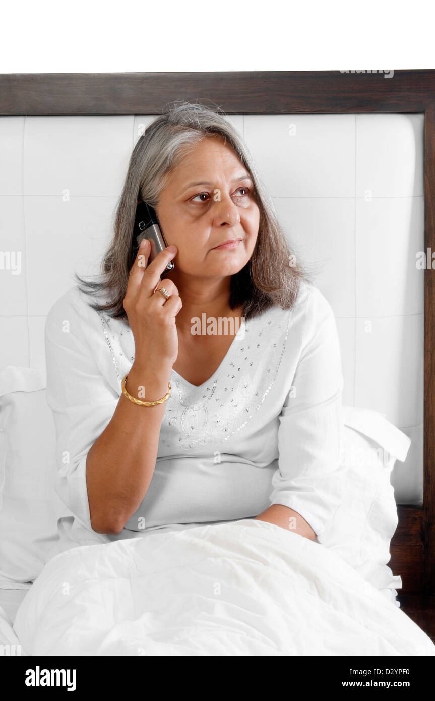 old lady relaxing Stock Photo - Alamy