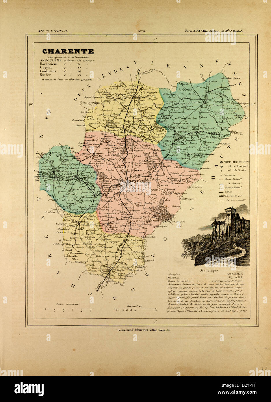 Charente map hi-res stock photography and images - Alamy