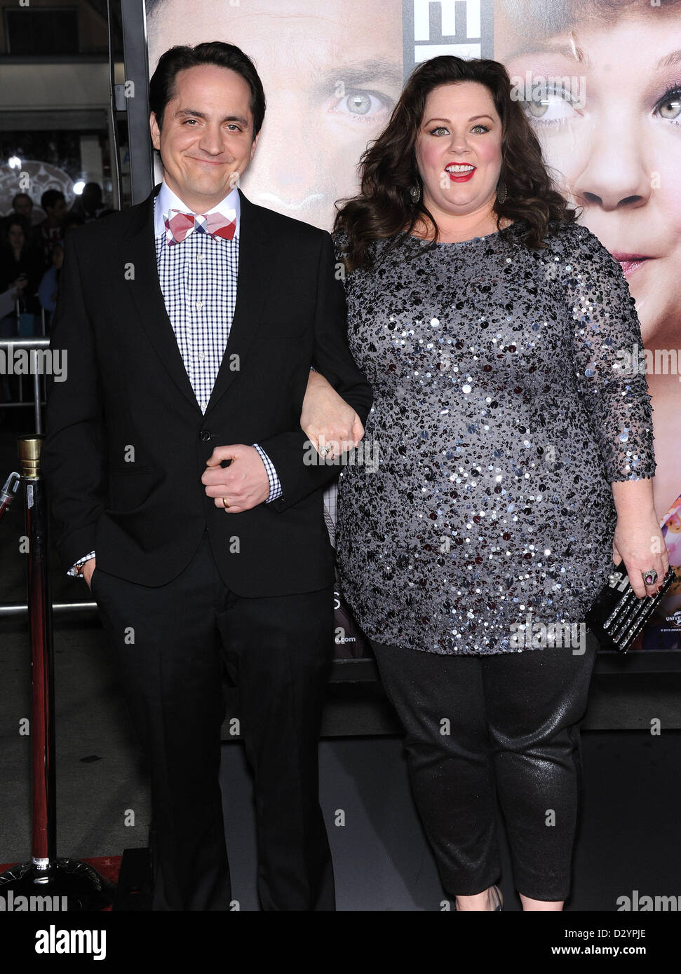 Feb. 4, 2013 - Hollywood, California, U.S. - Melissa McCarthy & Ben ...