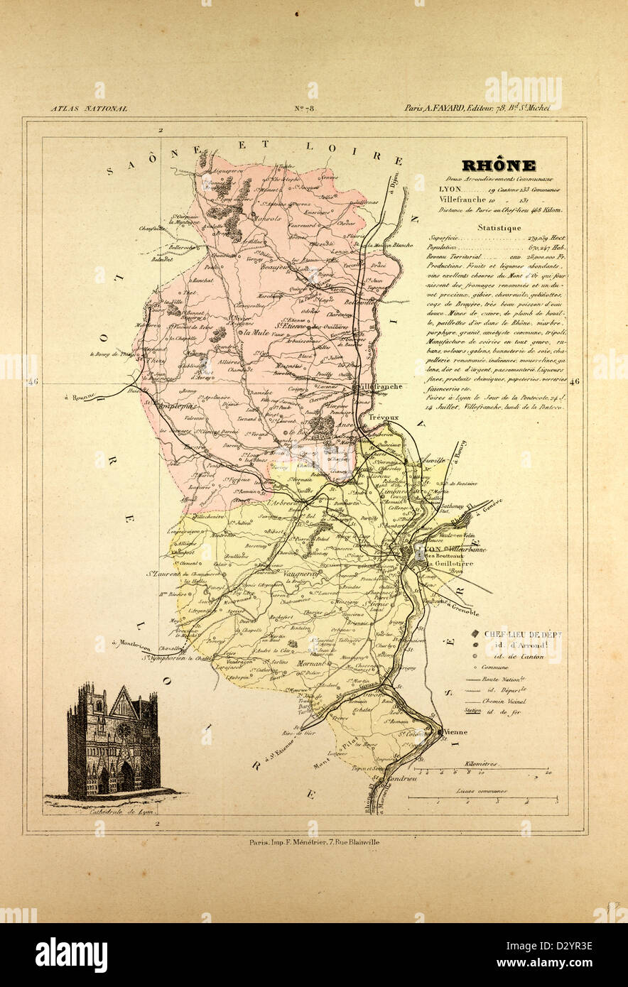 Map of rhone hi-res stock photography and images - Alamy