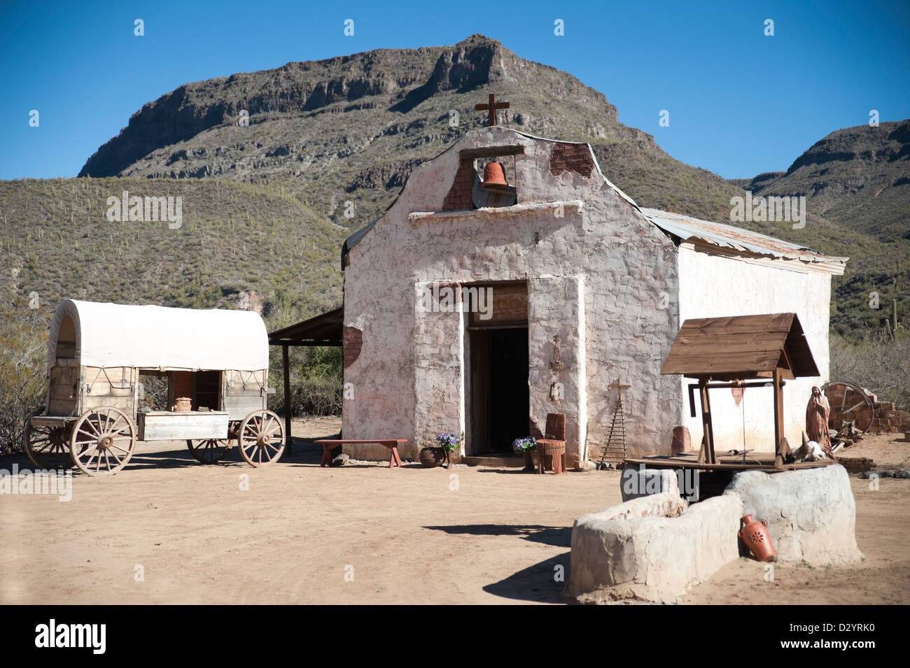 The chapel at an old west tourist attraction in Arizona near Black ...