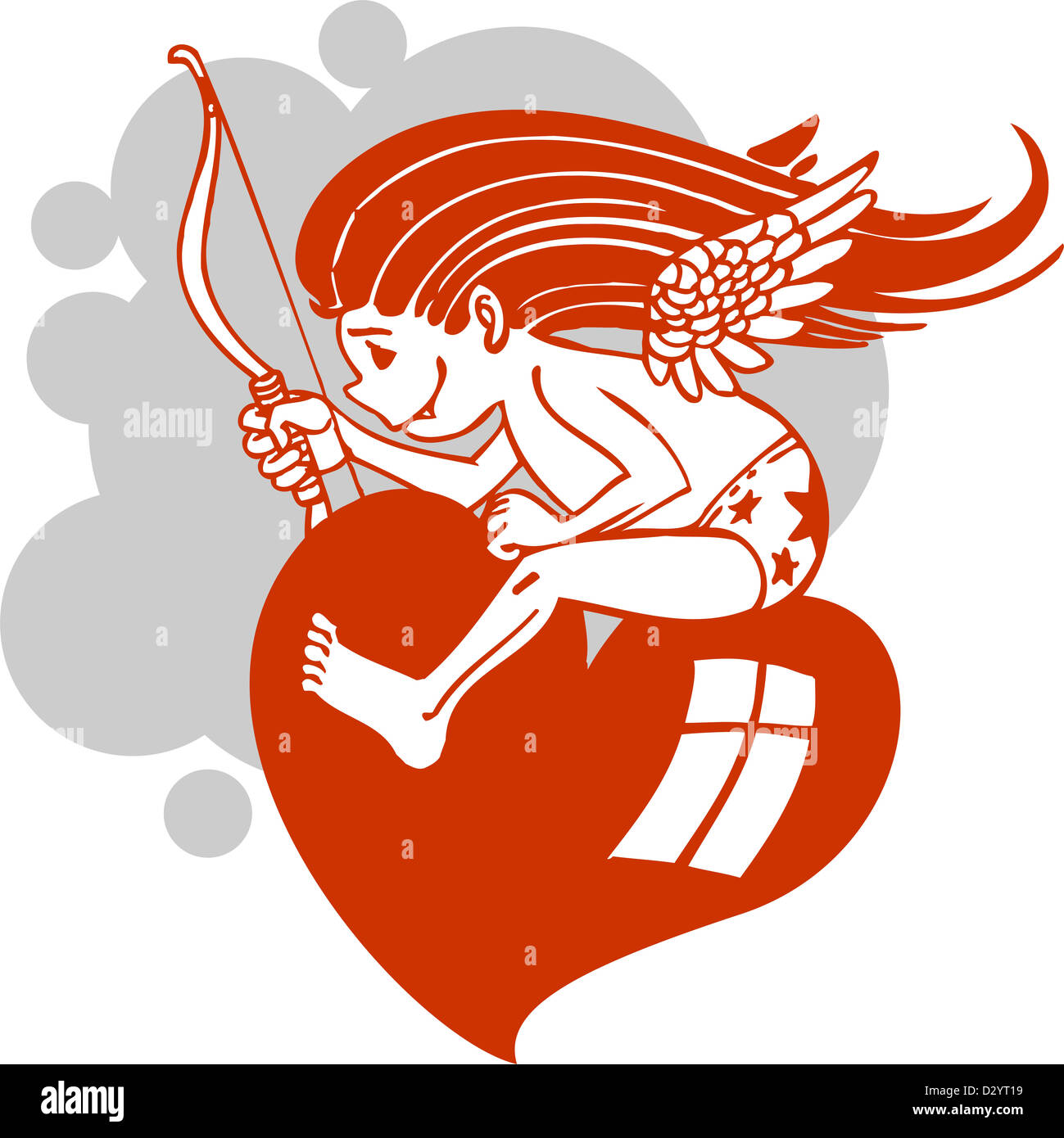 Cupid riding hi-res stock photography and images - Alamy