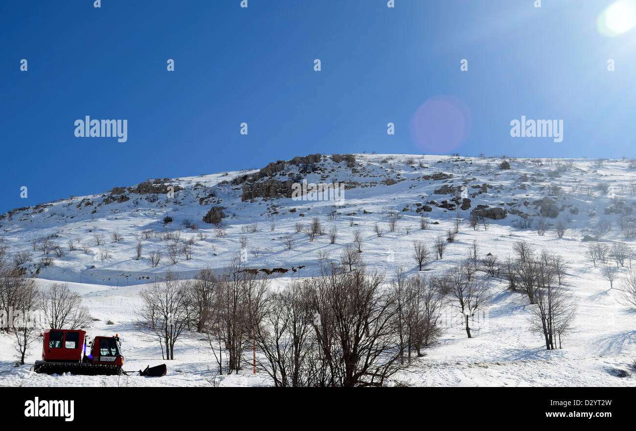 Israel, snow covered Hermon Mountain Stock Photo - Alamy