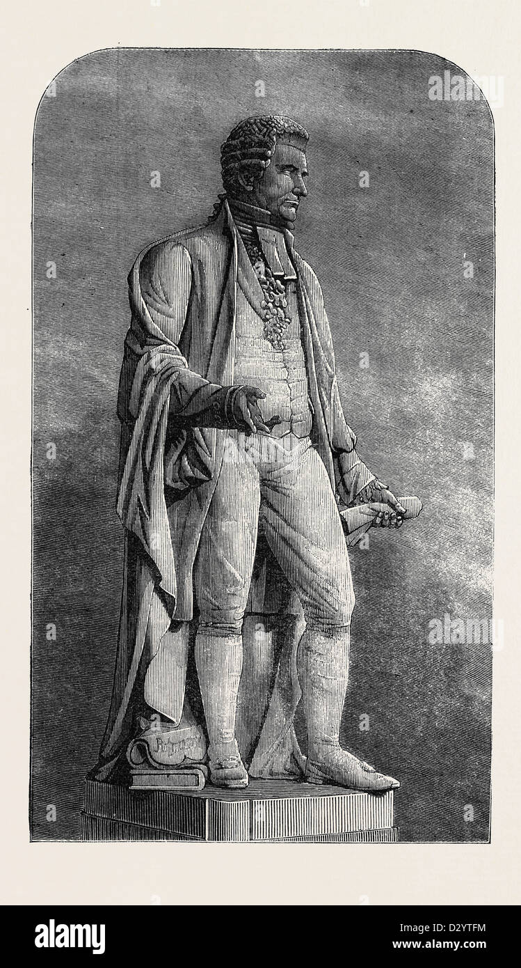 STATUE OF THE LATE MR. ROBERT HALL M.P. FOR LEEDS AND RECORDER OF ...